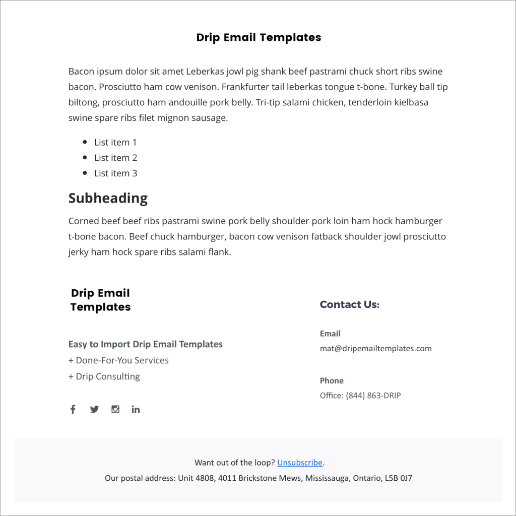 Drip Email Templates - Drip Email Templates for All Industries